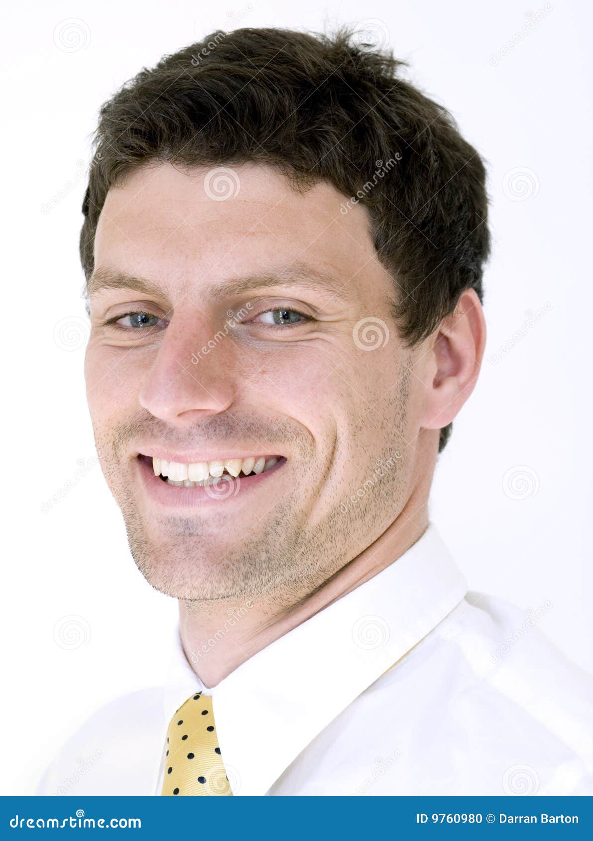 Smiling man stock photo. Image of smile, promotion, business - 9760980