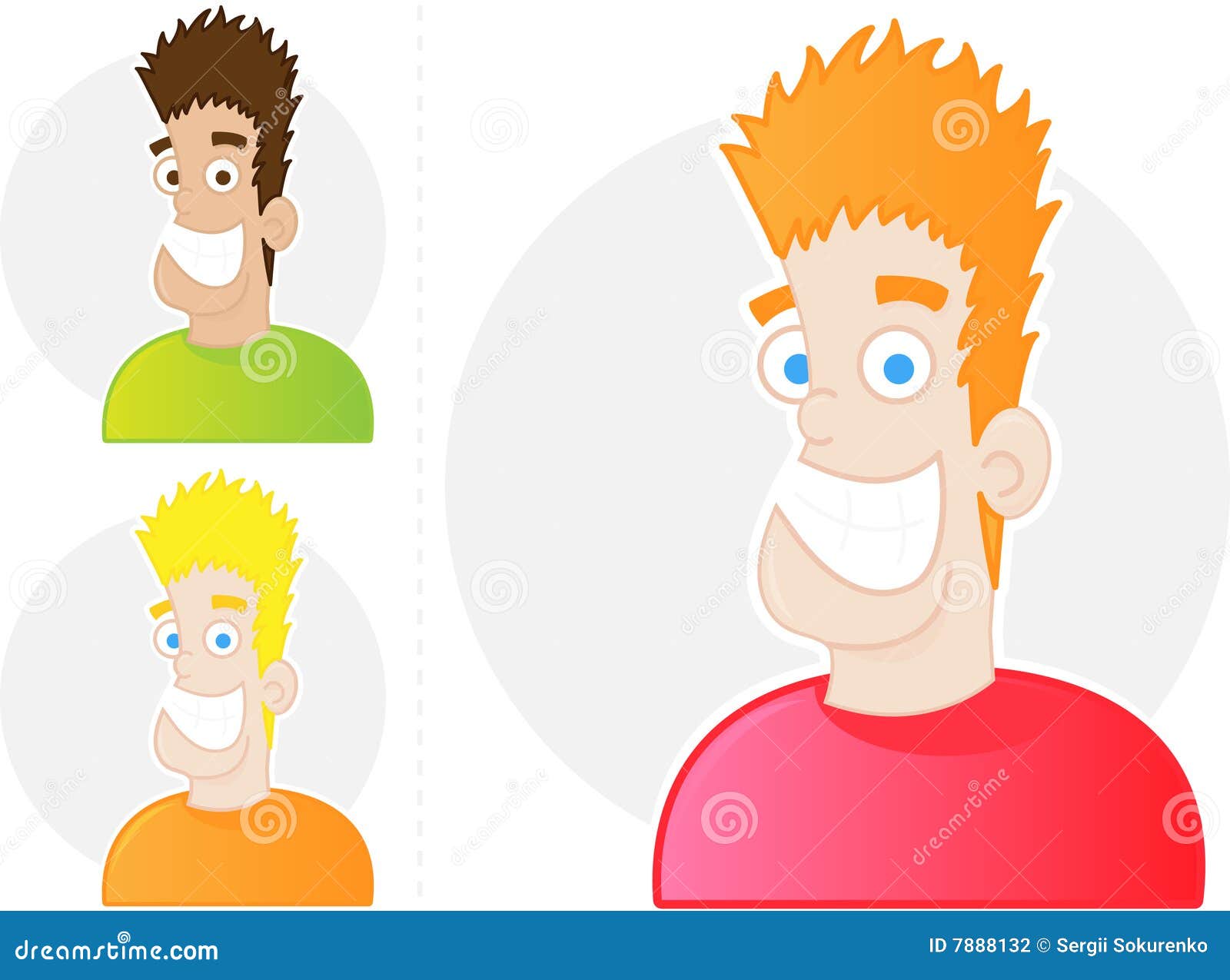 Smiling Man Face stock vector. Illustration of face, smiling - 7888132