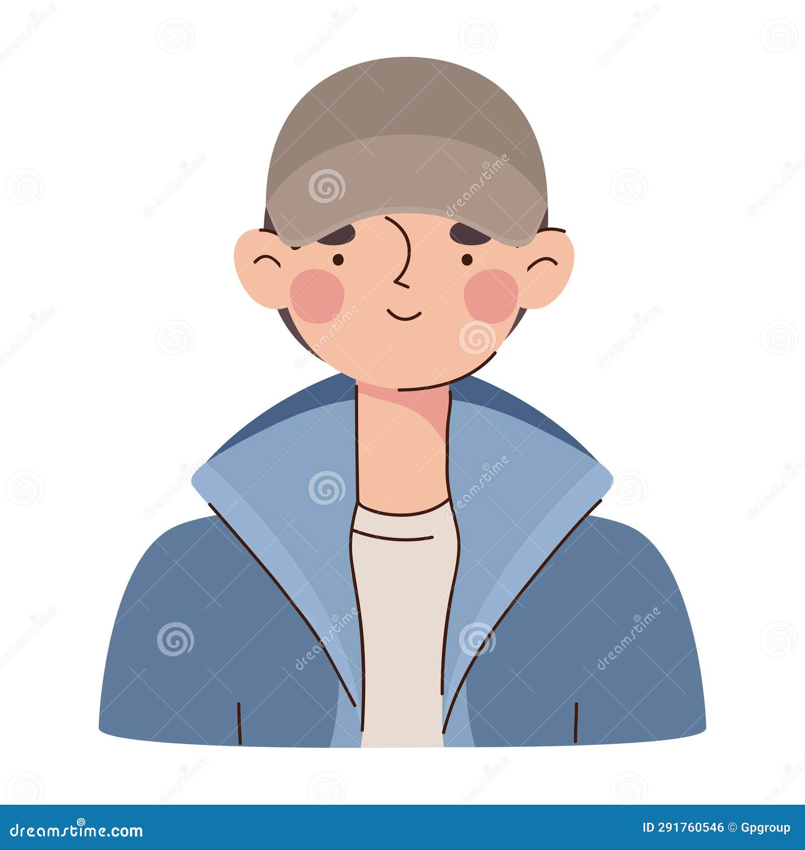 Smiling man illustration stock illustration. Illustration of face ...