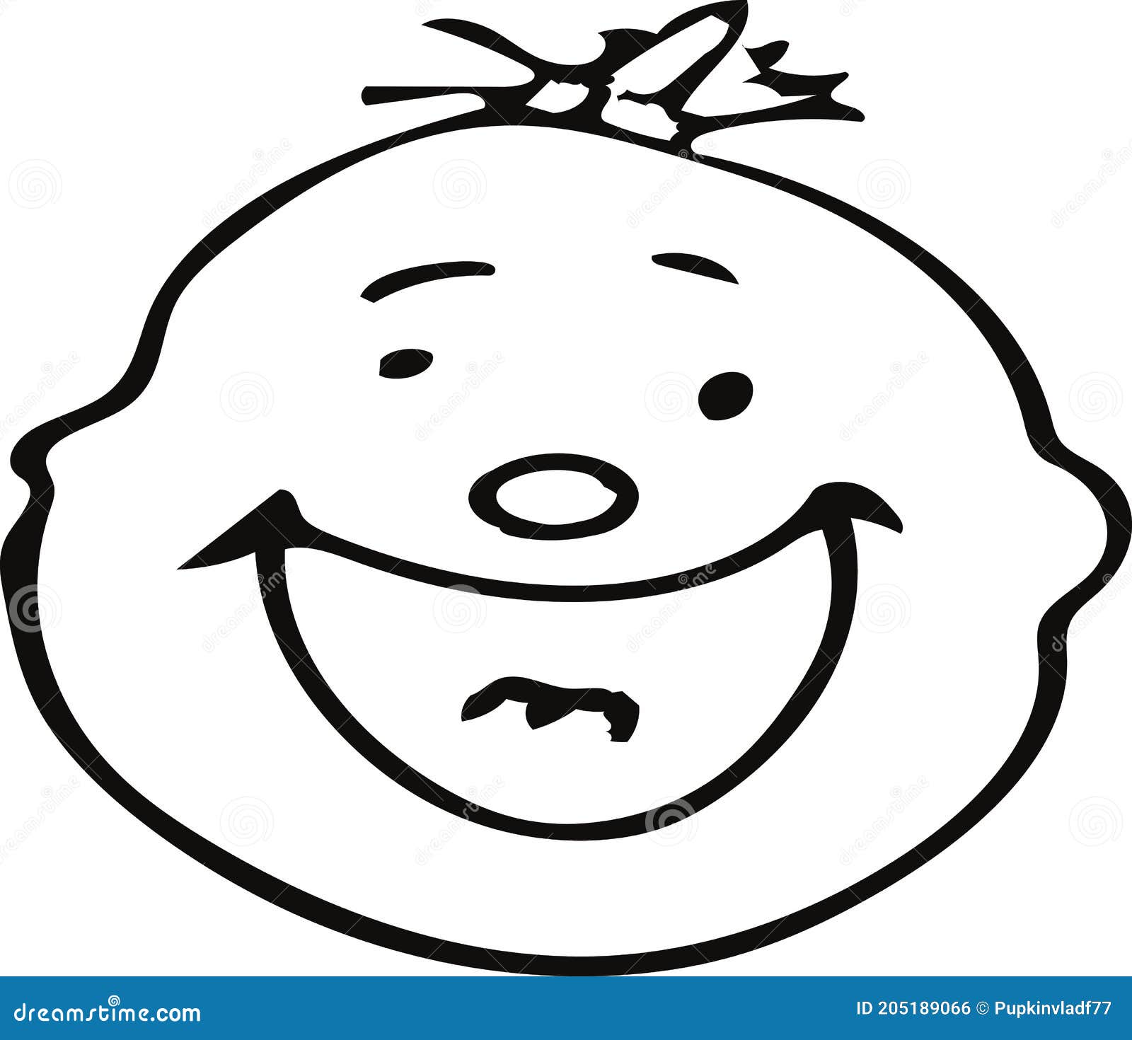 Smiling man stock vector. Illustration of clothing, face - 205189066