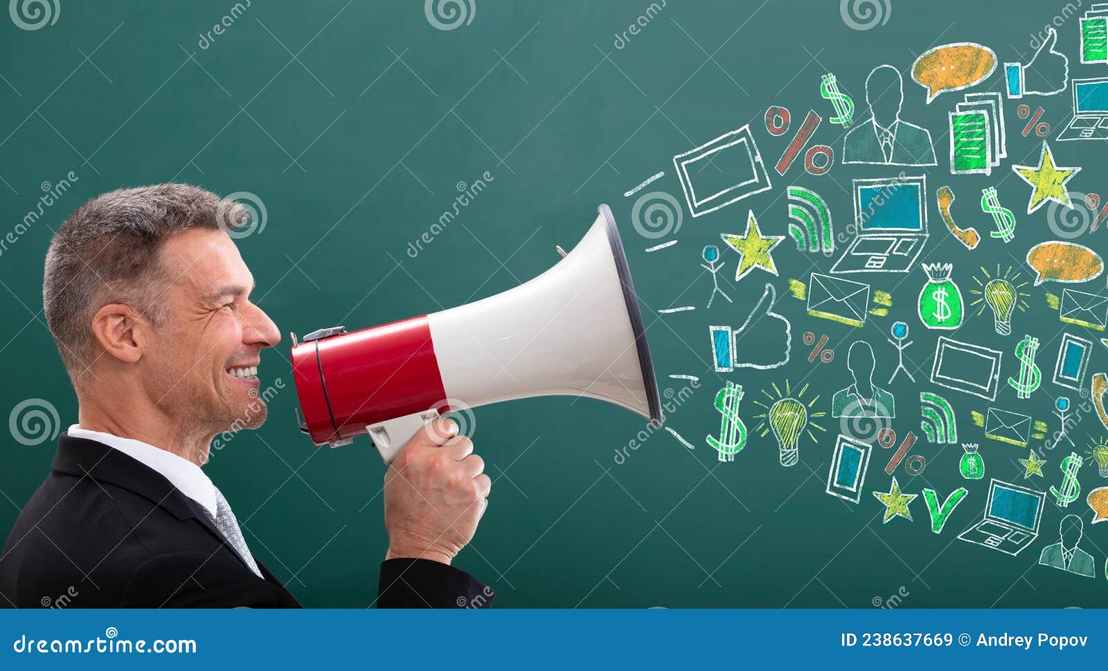 Megaphone with Digital Marketing Concept Stock Image - Image of finance ... Megaphone with Digital Marketing Concept Stock Image - Image of finance ...