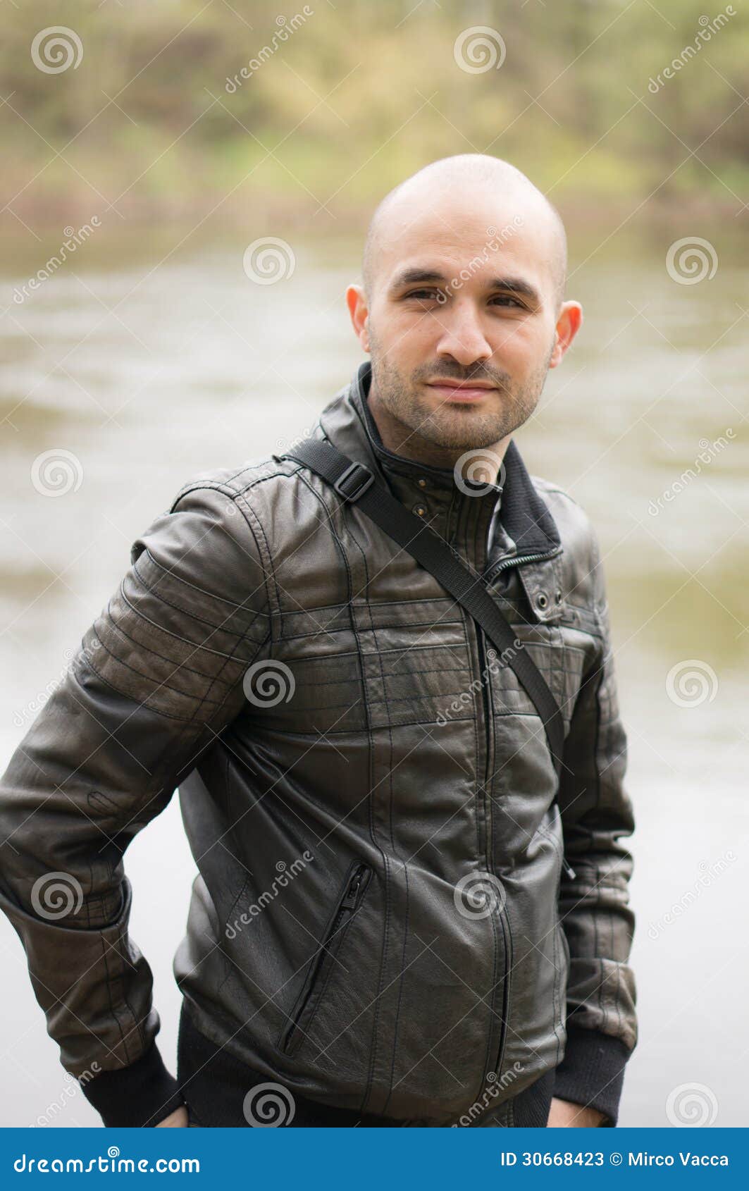 Smiling man in the nature stock image. Image of person - 30668423
