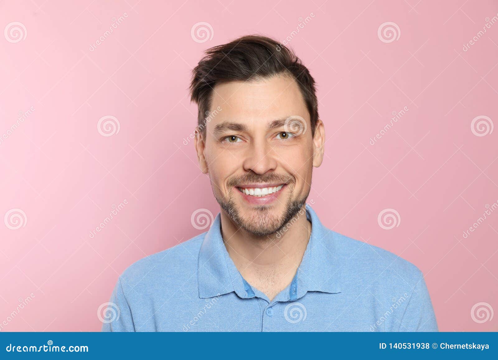 Smiling Man with Perfect Teeth Stock Photo - Image of health, bleaching ...