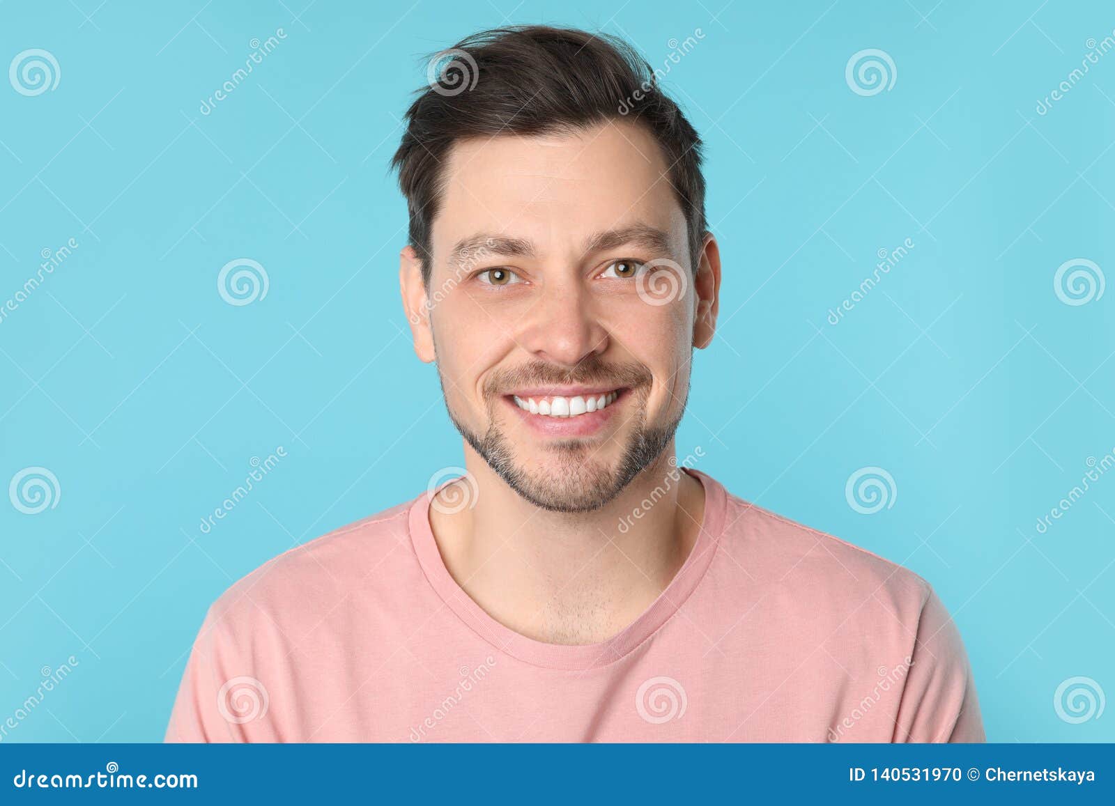 Smiling Man with Perfect Teeth Stock Photo - Image of medical, clean ...