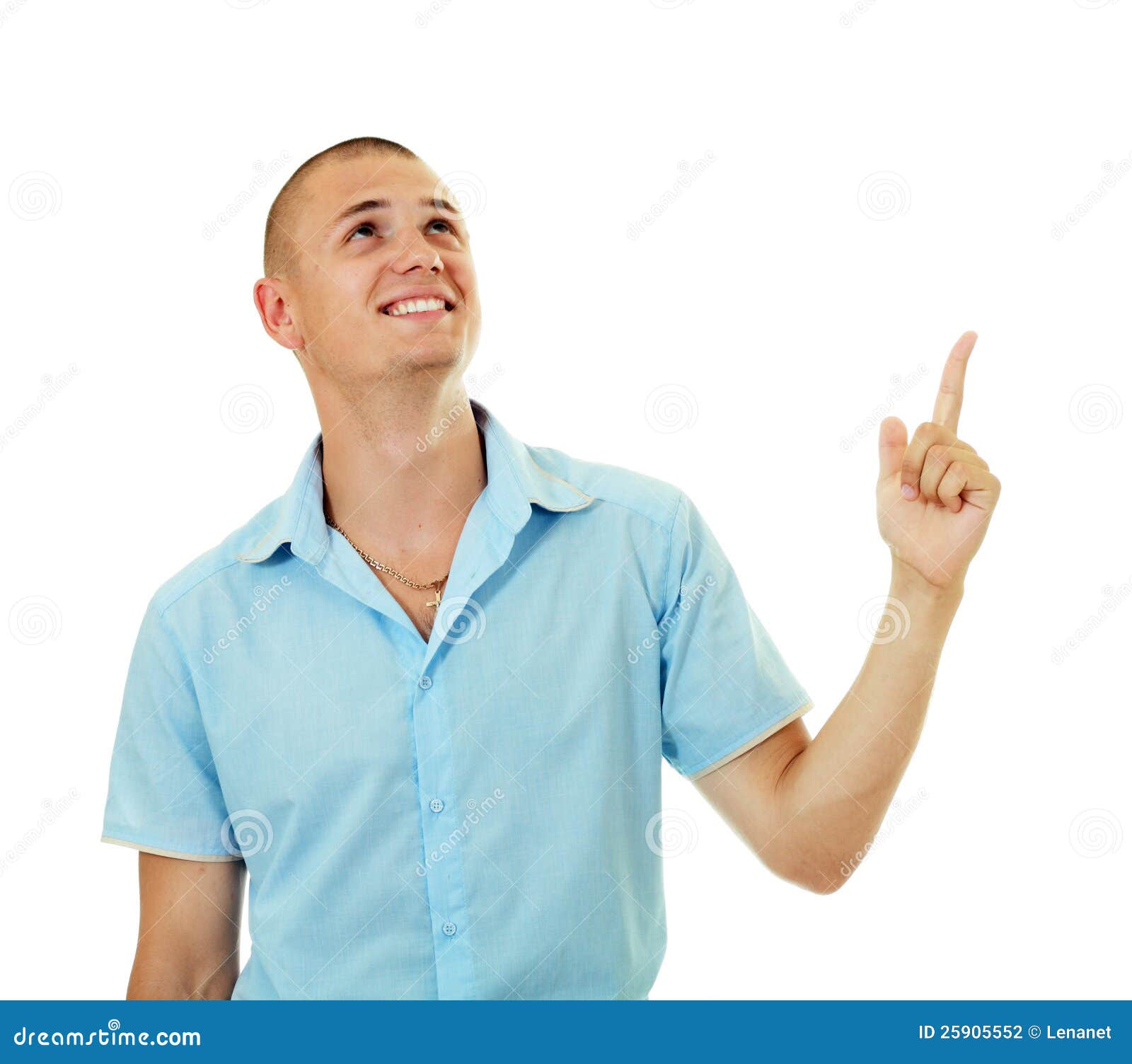 Smiling Man Pointing Up Stock Photography - Image: 25905552 Smiling Man Pointing Up Stock Photography - Image: 25905552
