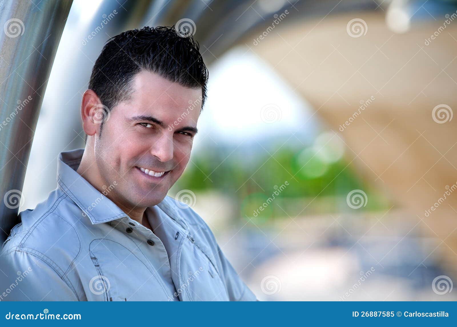 Smiling man portrait stock image. Image of body, confident - 26887585