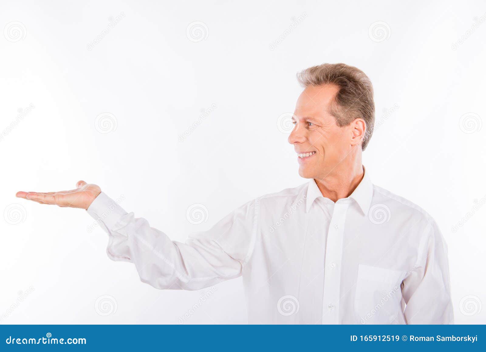 Portrait Happy Smiling Man Put Hand Head Stock Photos - Free & Royalty ...