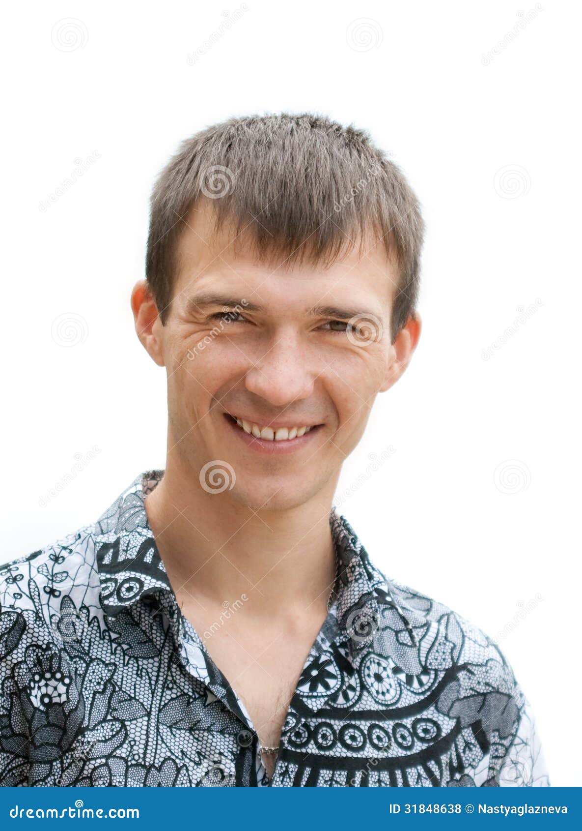Smiling Man of Thirty Years Old Stock Photo - Image of people, cheerful ...