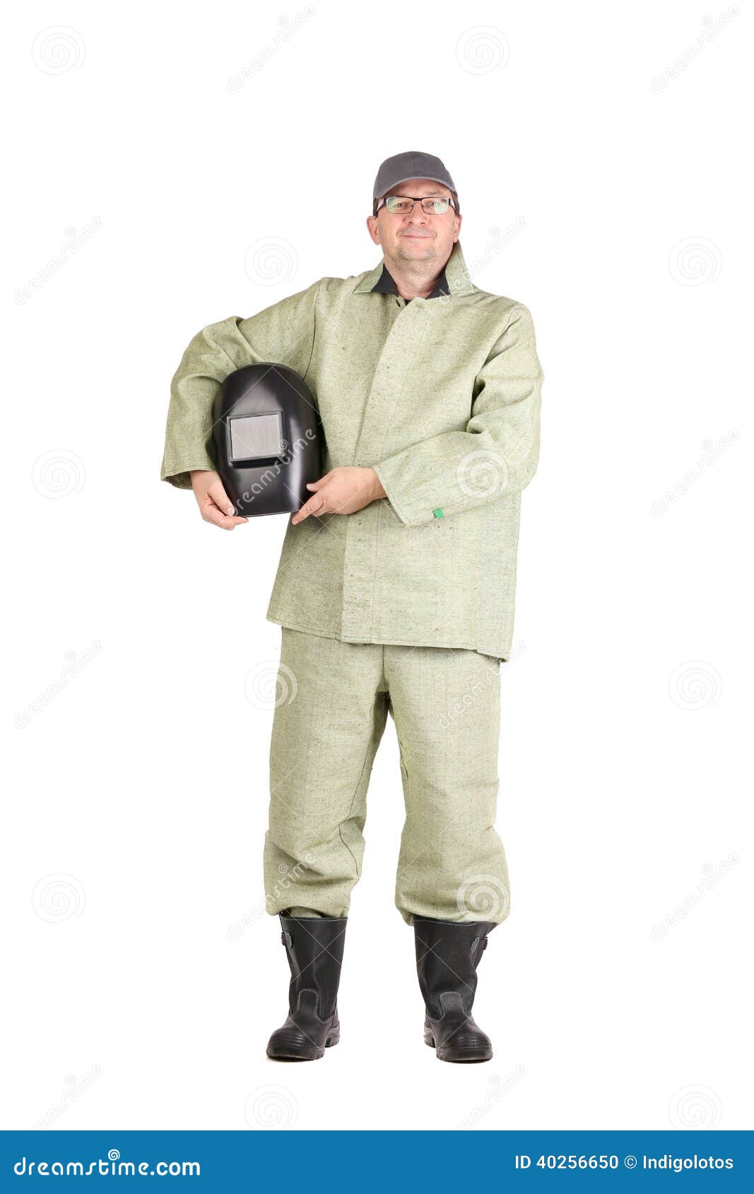 Smiling man in uniform. stock photo. Image of suit, work - 40256650