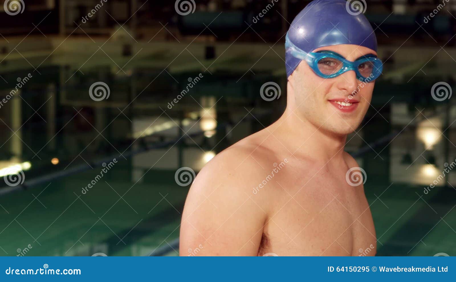 Smiling Man Wearing Goggles Stock Video - Video of beautiful, highspeed ...