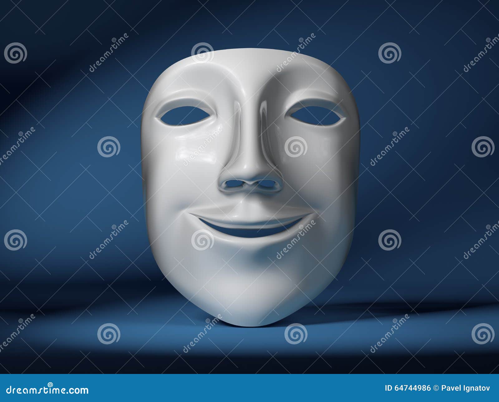 Smiling mask stock illustration. Illustration of acting - 64744986