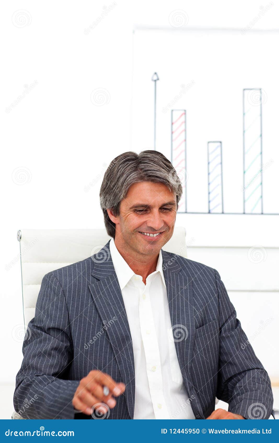 Smiling Mature Businessman in a Meeting Stock Photo - Image of ... Smiling Mature Businessman in a Meeting Stock Photo - Image of ...