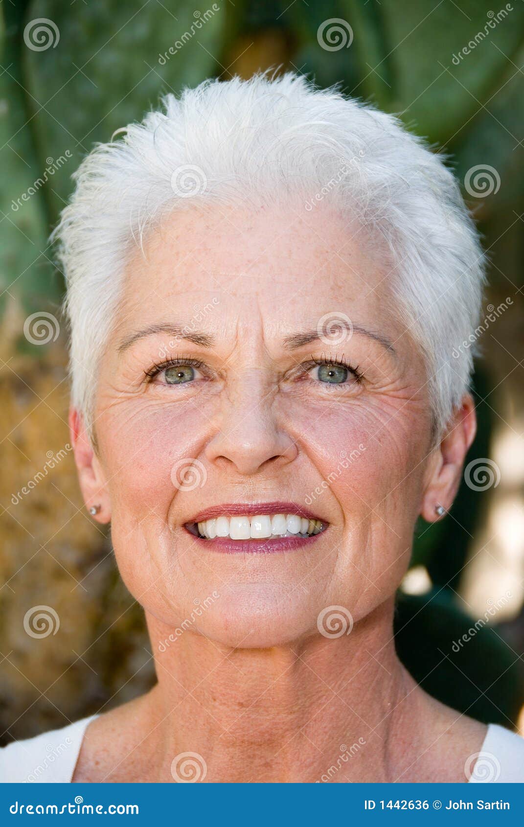 Smiling mature woman stock photo. Image of self, beauty - 1442636