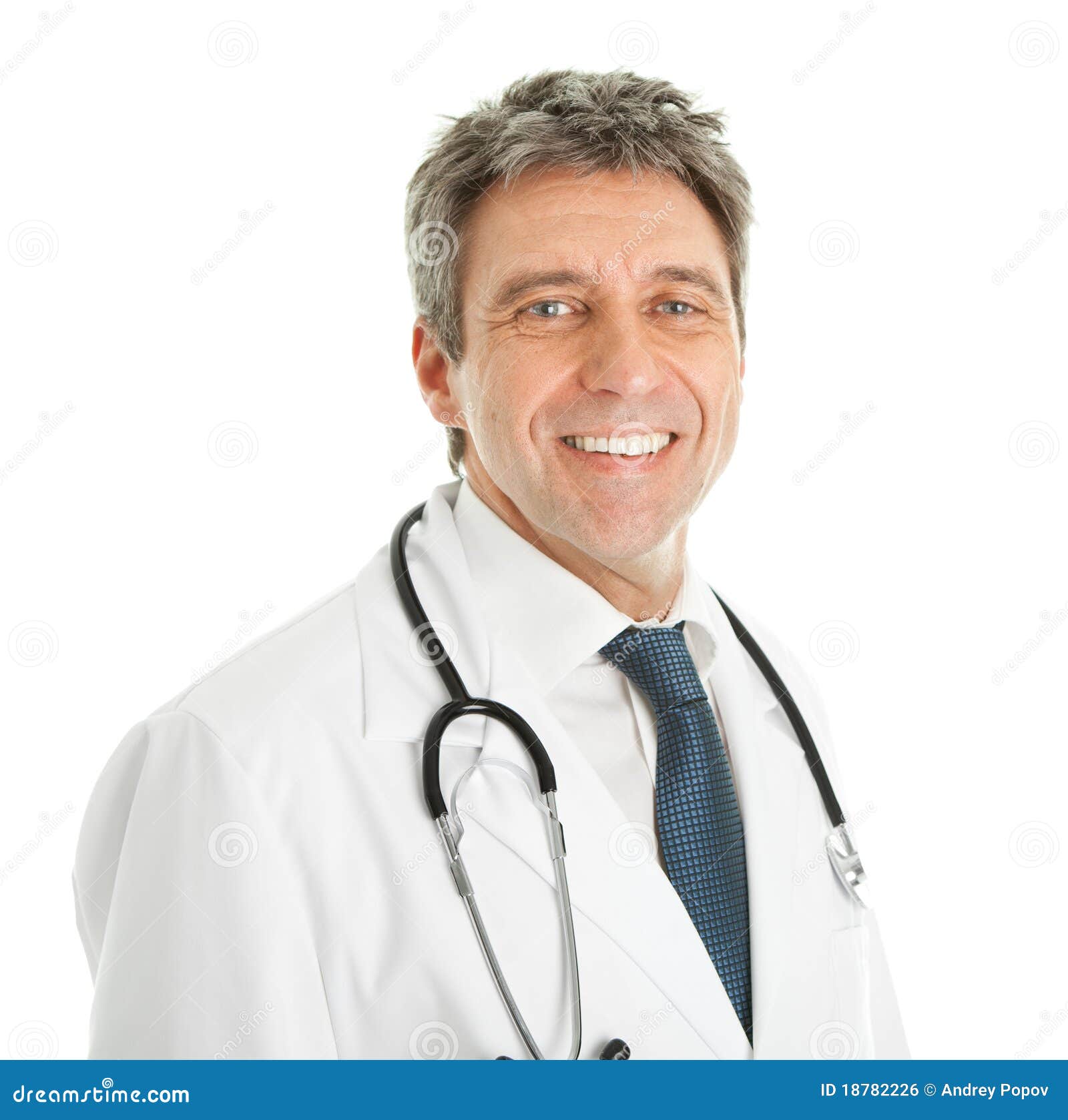 Smiling Medical Doctor Man with Stethoscope Stock Photo - Image of ...