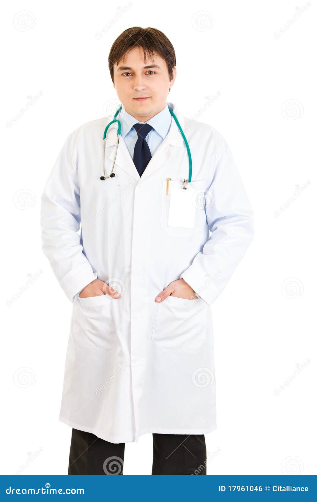 Smiling Medical Doctor in Uniform with Stethoscope Stock Photo - Image ...