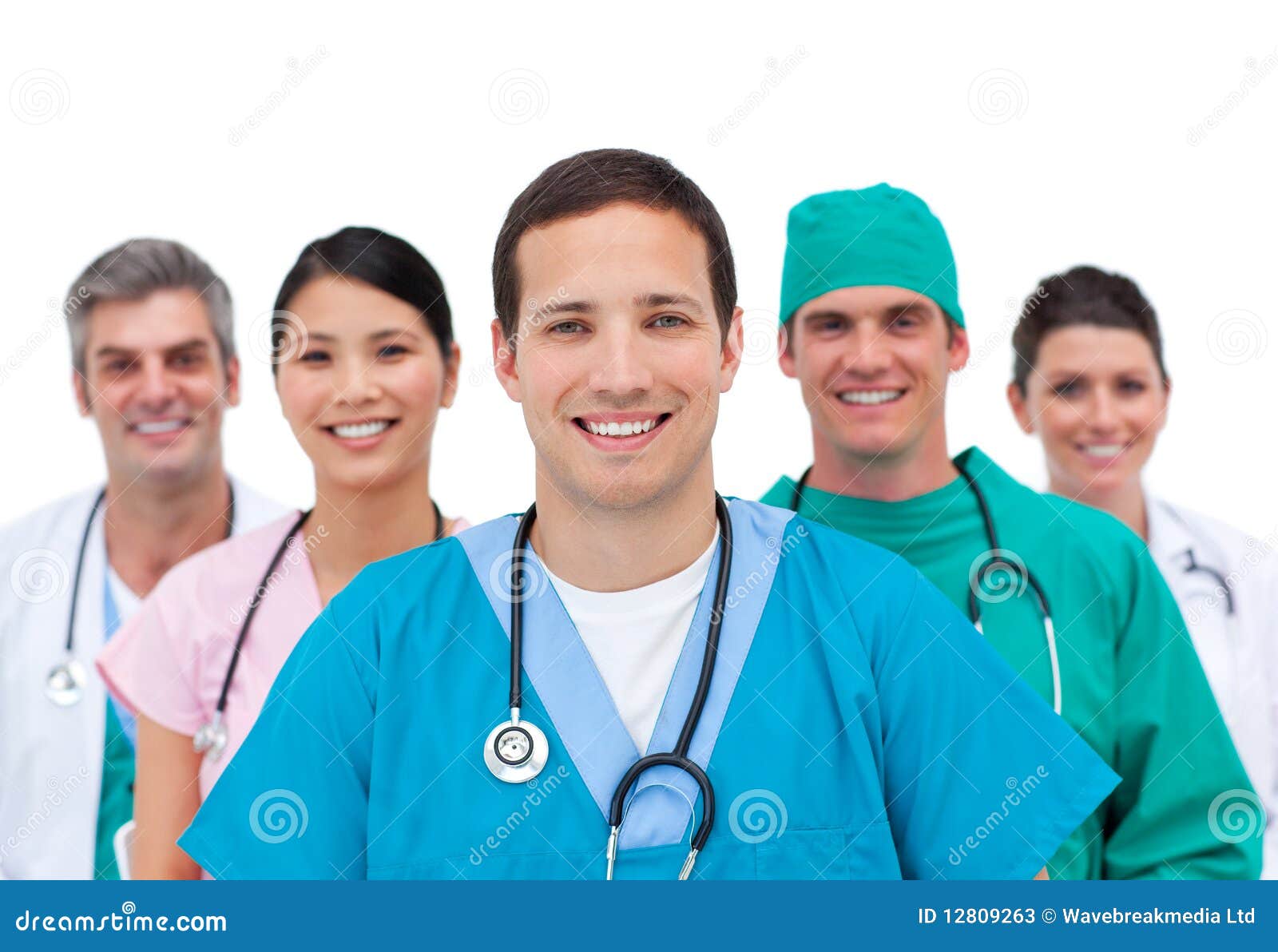 Smiling medical team stock image. Image of caucasian - 12809263