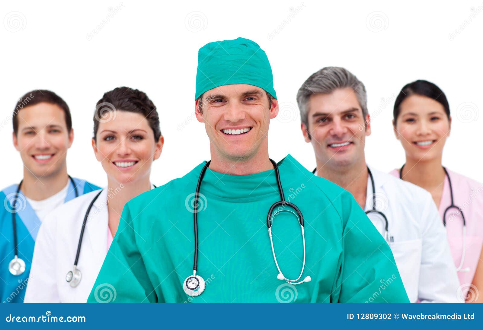Smiling medical team stock photo. Image of scrubs, specialist - 12809302