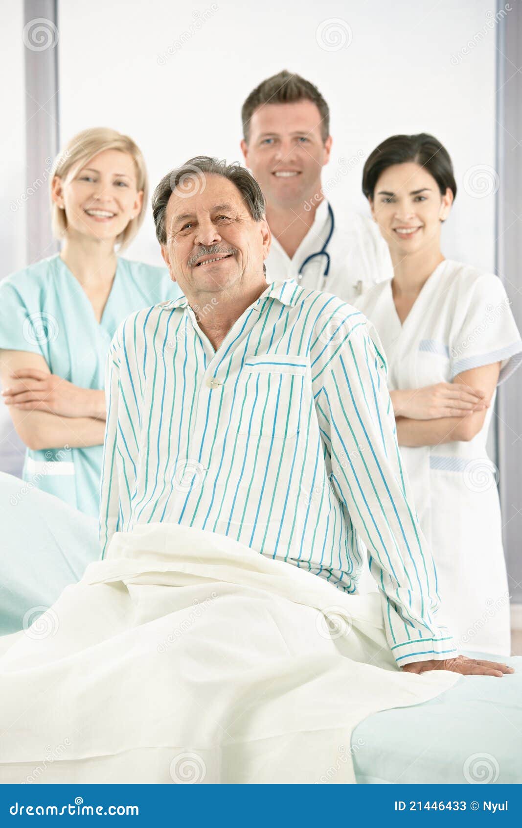 Smiling Medical Team with Patient Stock Image - Image of disease ...