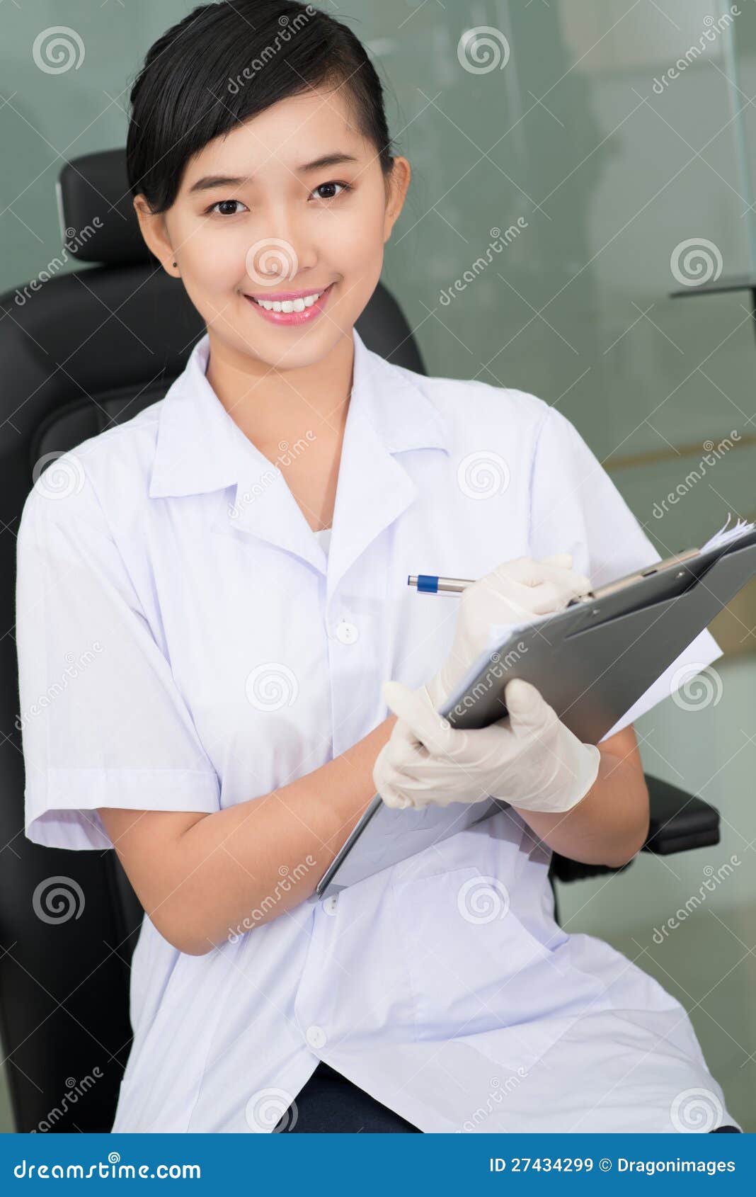 Smiling medical worker stock image. Image of internship - 27434299