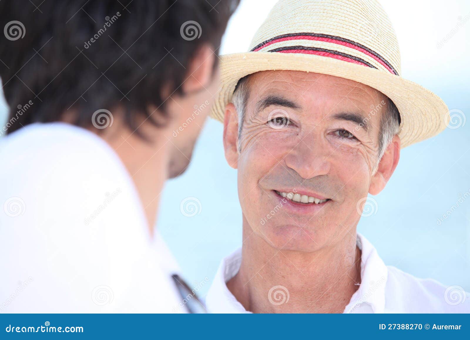Smiling Men in the Sunshine Stock Photo - Image of senior, friend: 27388270