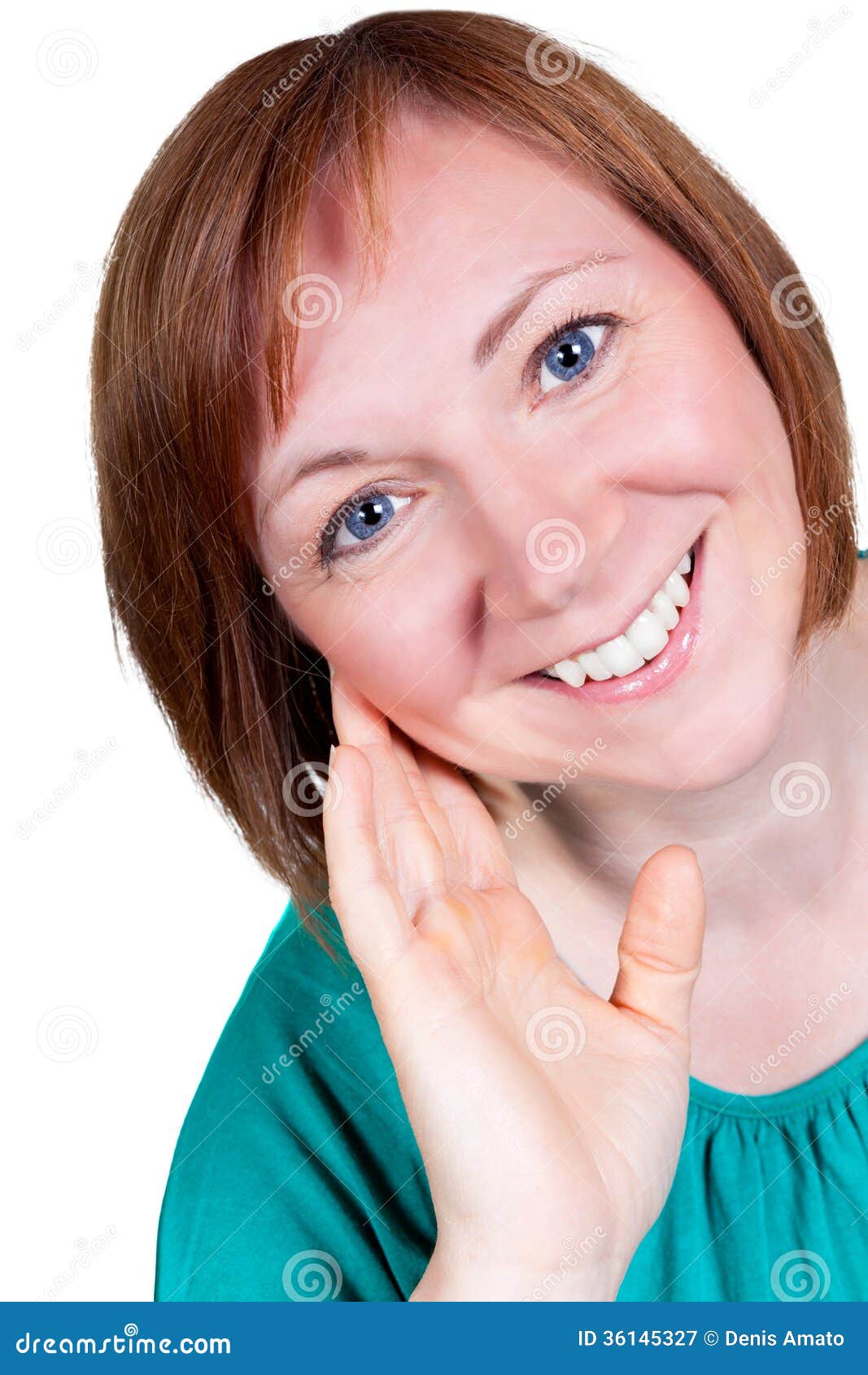 Smiling middle aged woman stock image. Image of elegant - 36145327