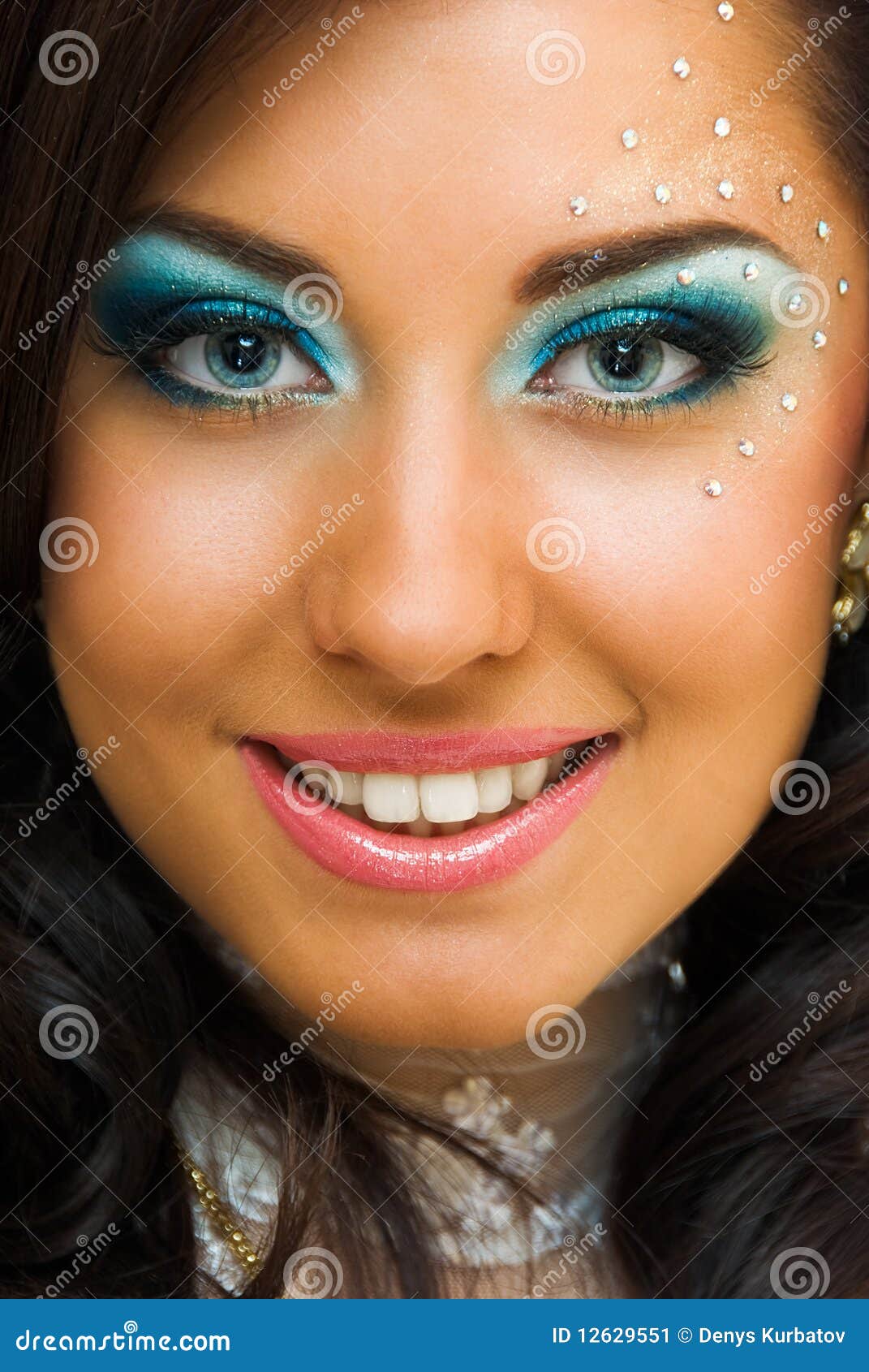 Smiling model stock image. Image of hair, attractive - 12629551