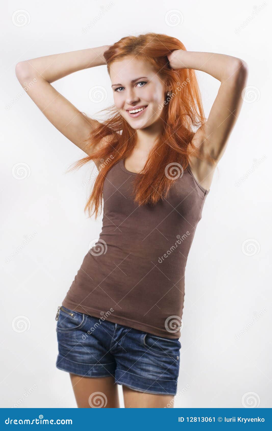 Smiling model stock image. Image of isolated, beautiful - 12813061