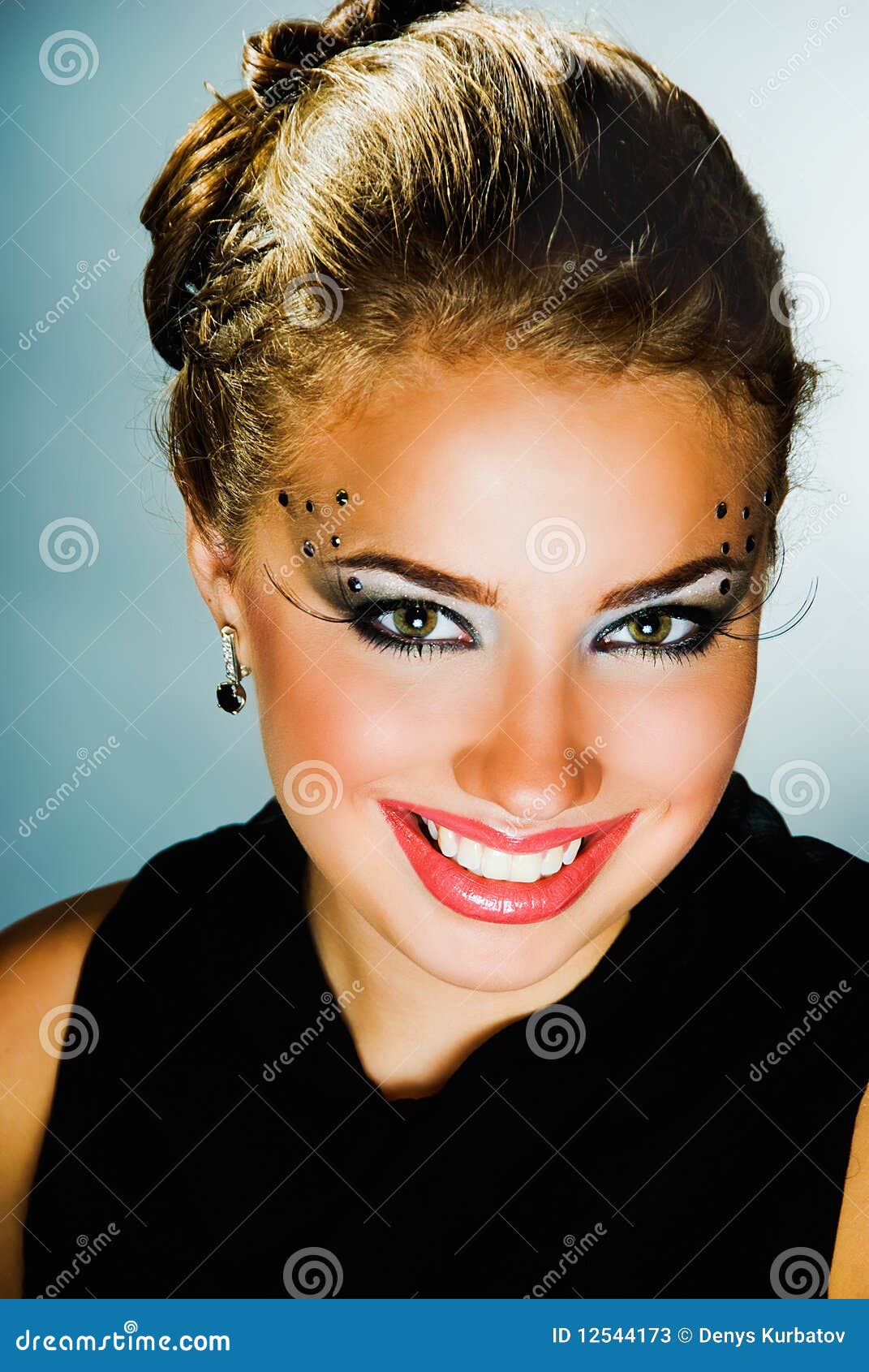 Smiling model 2 stock image. Image of ring, hair, health - 12544173