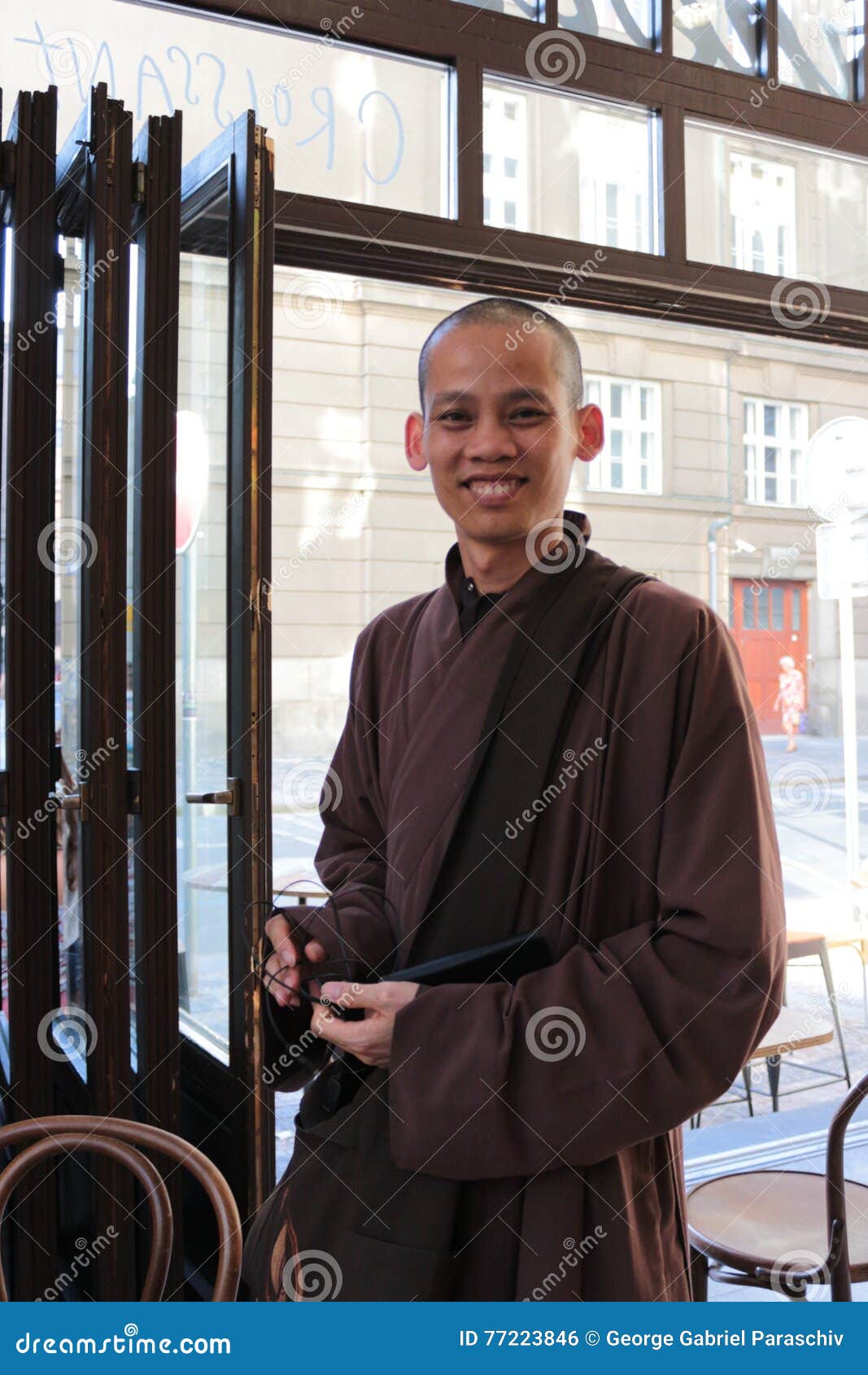 Smiling monk editorial photo. Image of monk, hitec, term - 77223846