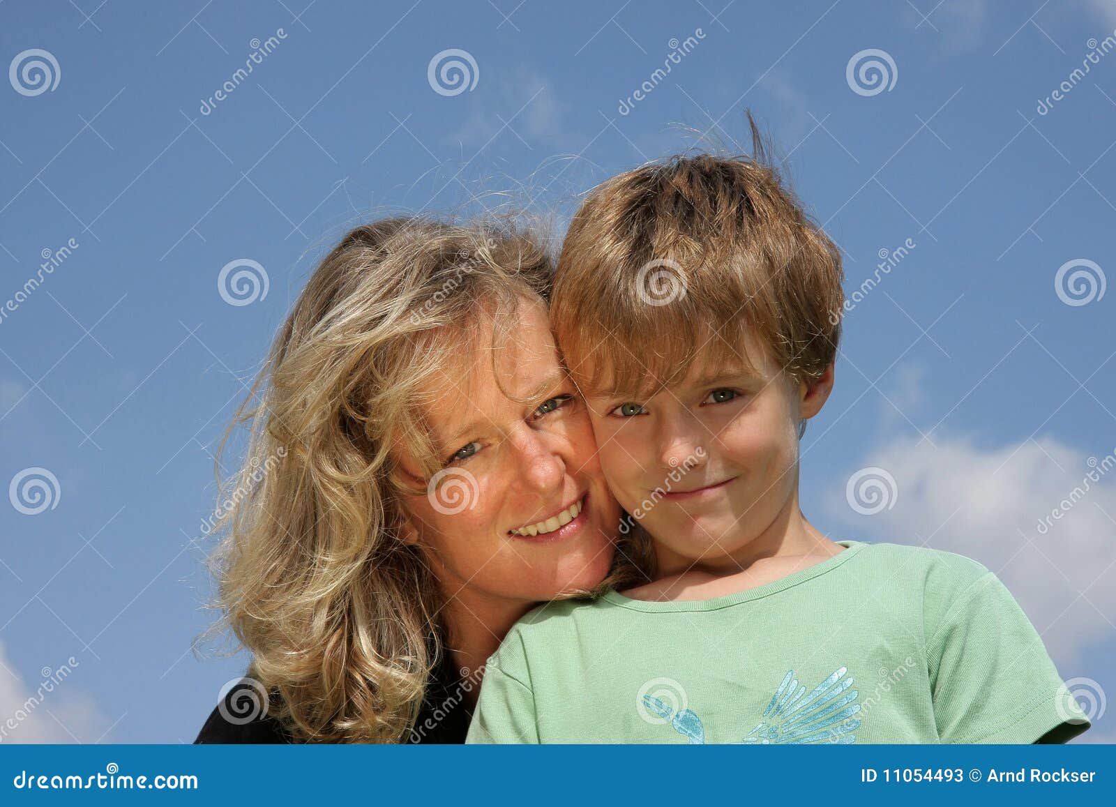 Smiling mother and son stock image. Image of childhood - 11054493