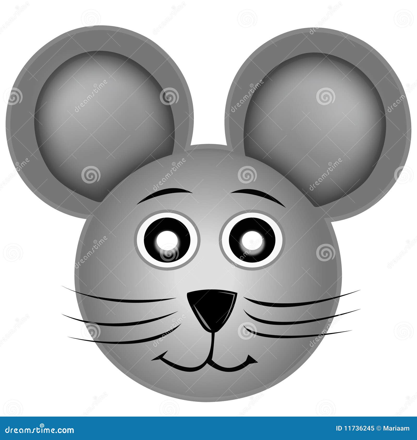 Smiling mouse stock illustration. Illustration of cartoon - 11736245