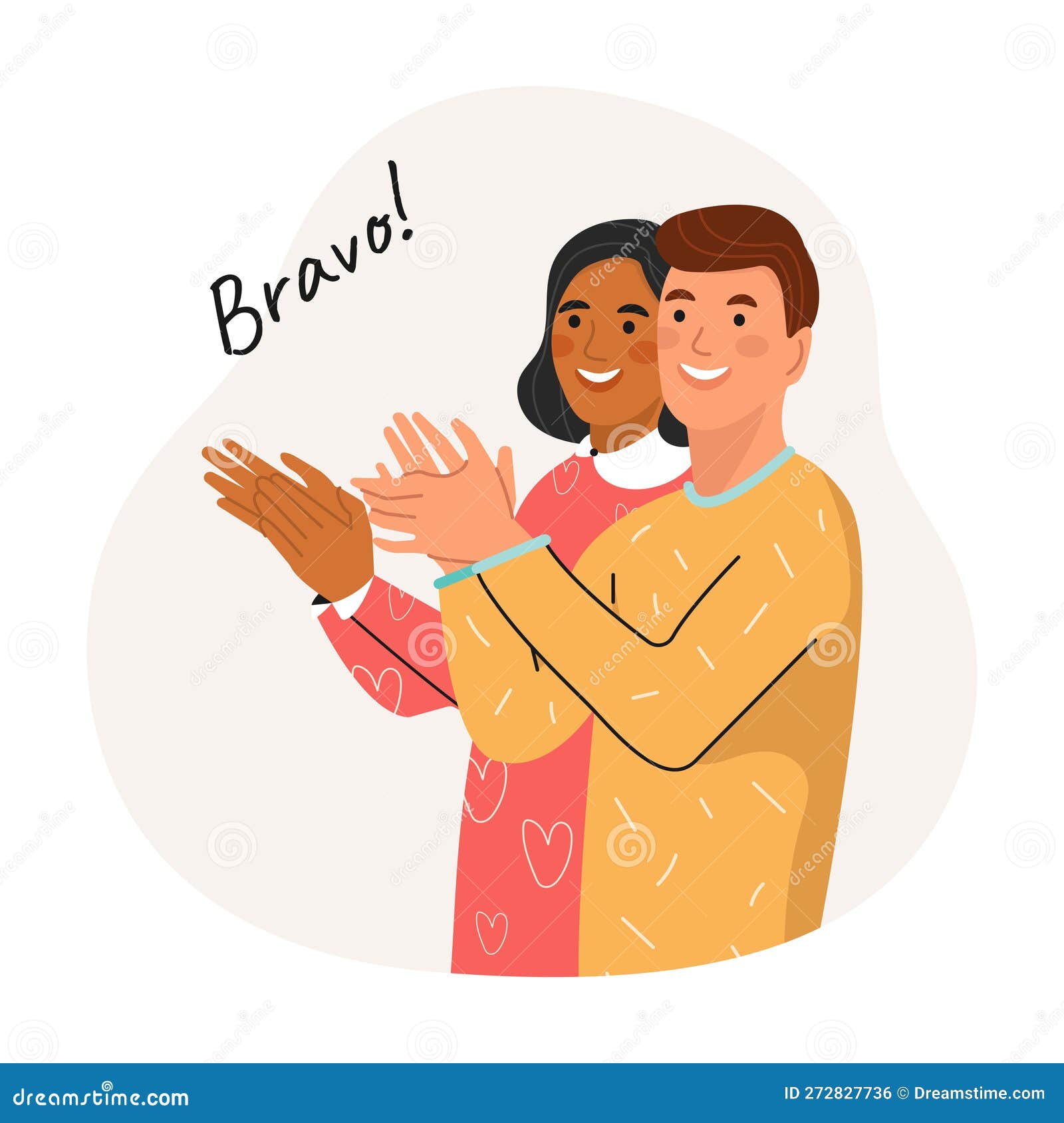 Smiling Multicultural People Clapping Hands Thanking Or Showing ... Smiling Multicultural People Clapping Hands Thanking Or Showing ...