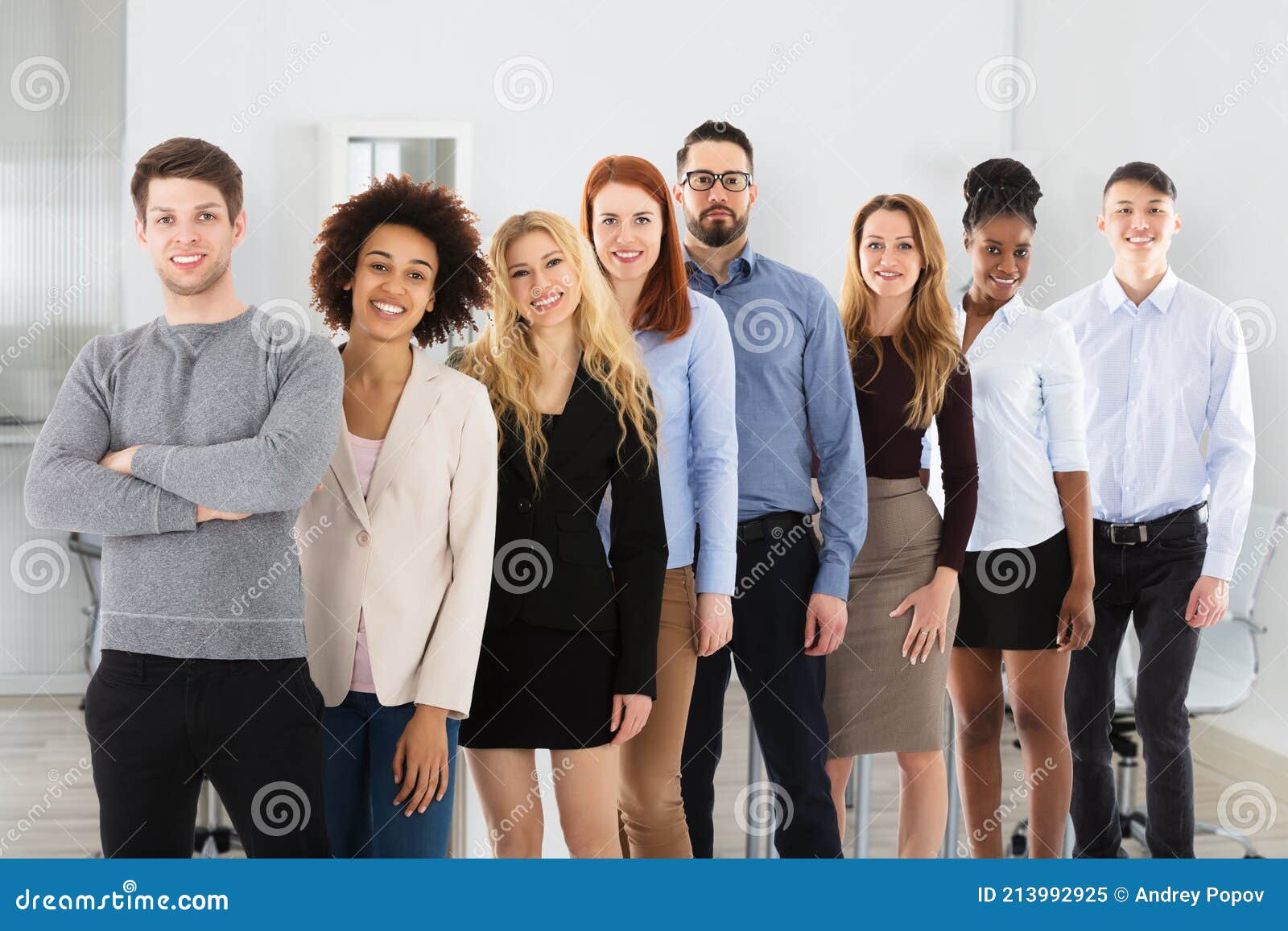 Multi Ethnic Business People in Office Stock Image - Image of executive ...