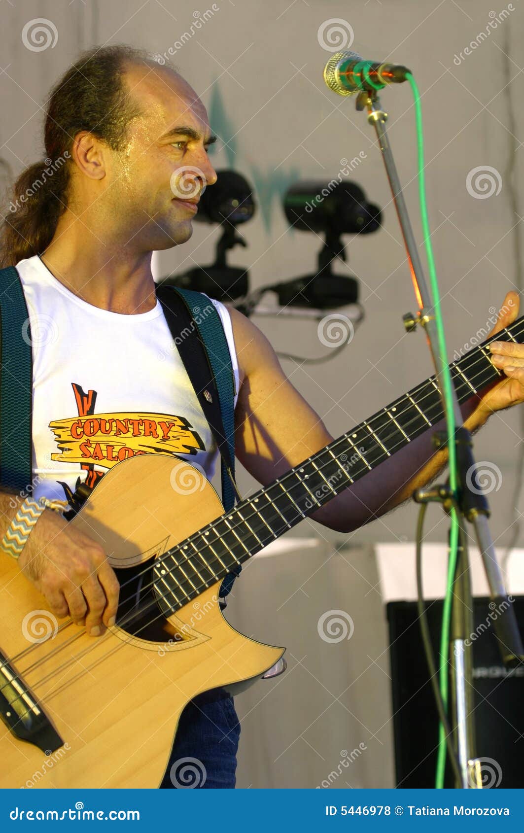 Smiling musician stock photo. Image of star, singing, discotheque - 5446978