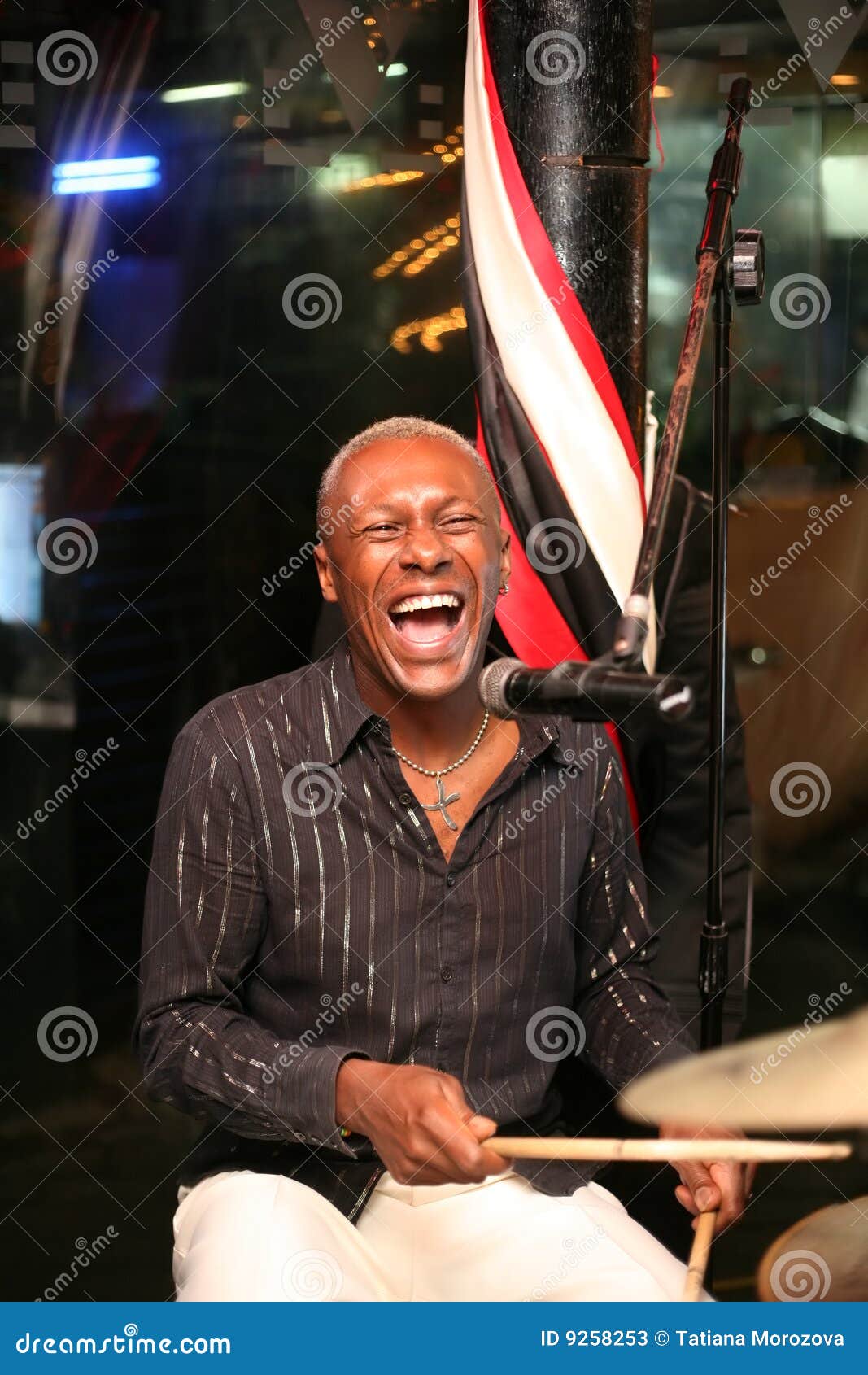 Smiling musician stock image. Image of scream, discotheque - 9258253