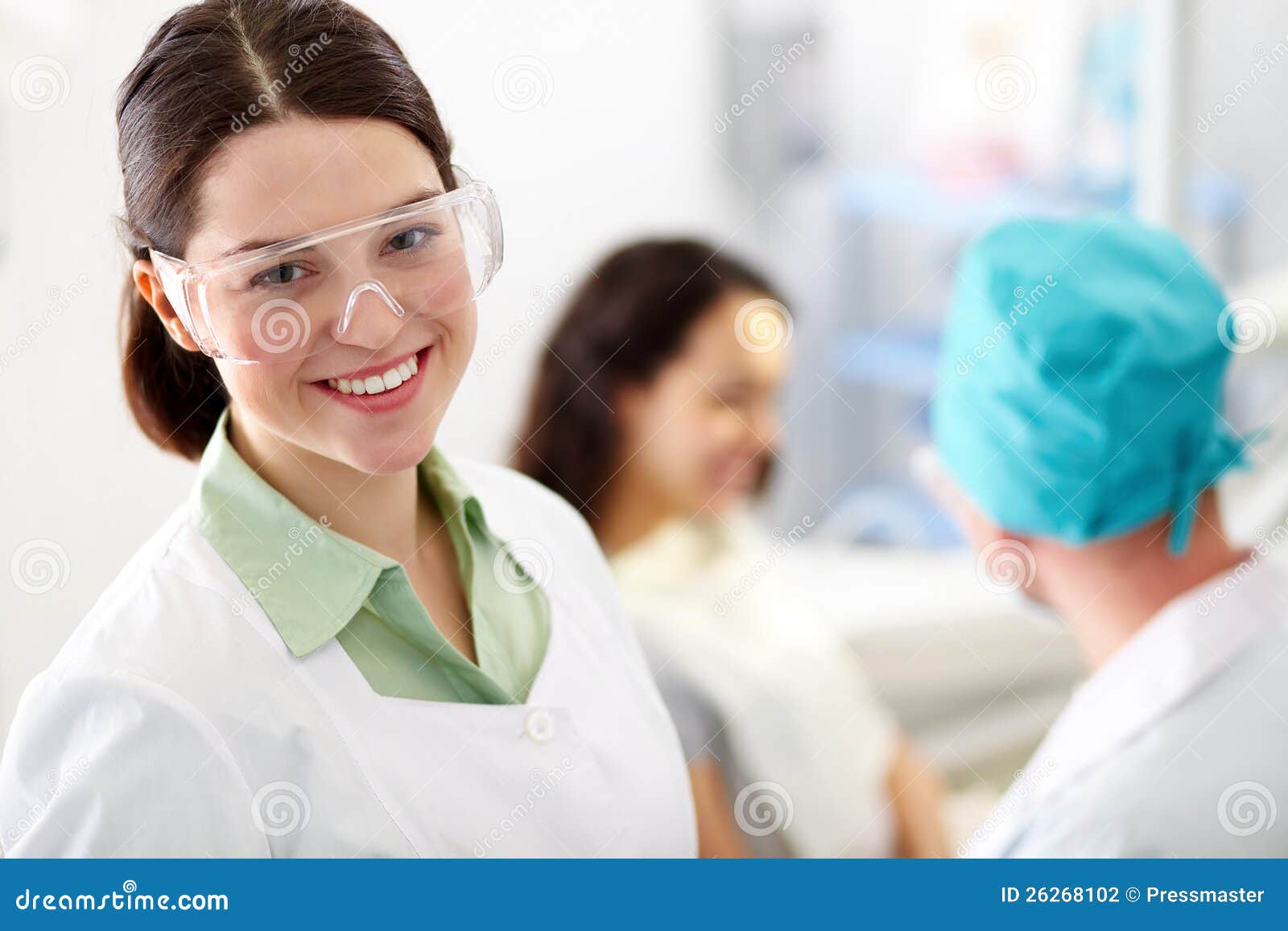 Smiling nurse stock photo. Image of indoors, modern, girl - 26268102