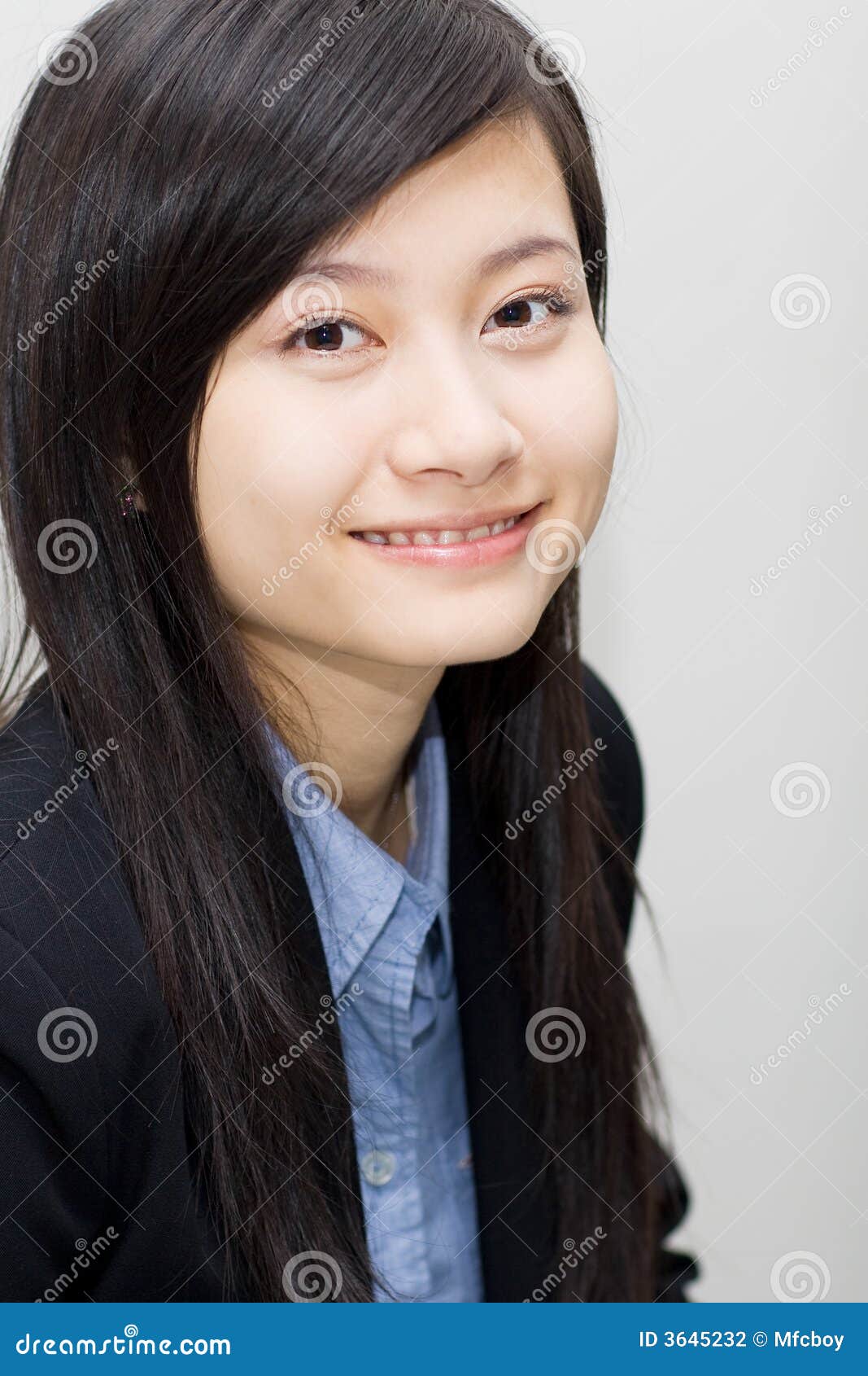 Smiling office girl stock photo. Image of leader, cheerful - 3645232