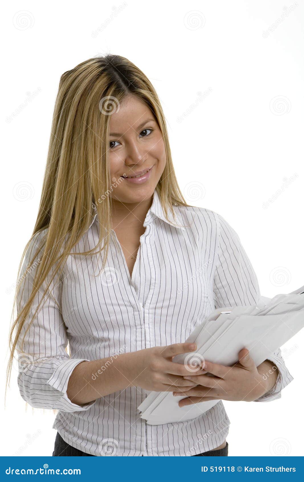 Smiling office worker stock photo. Image of confident, long - 519118