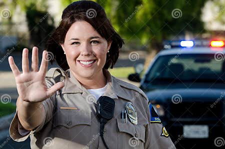 Smiling officer stock image. Image of friendly, stop - 26795759