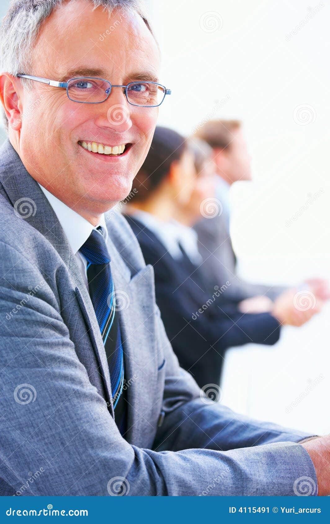 Smiling old business man stock image. Image of fresh, manager - 4115491
