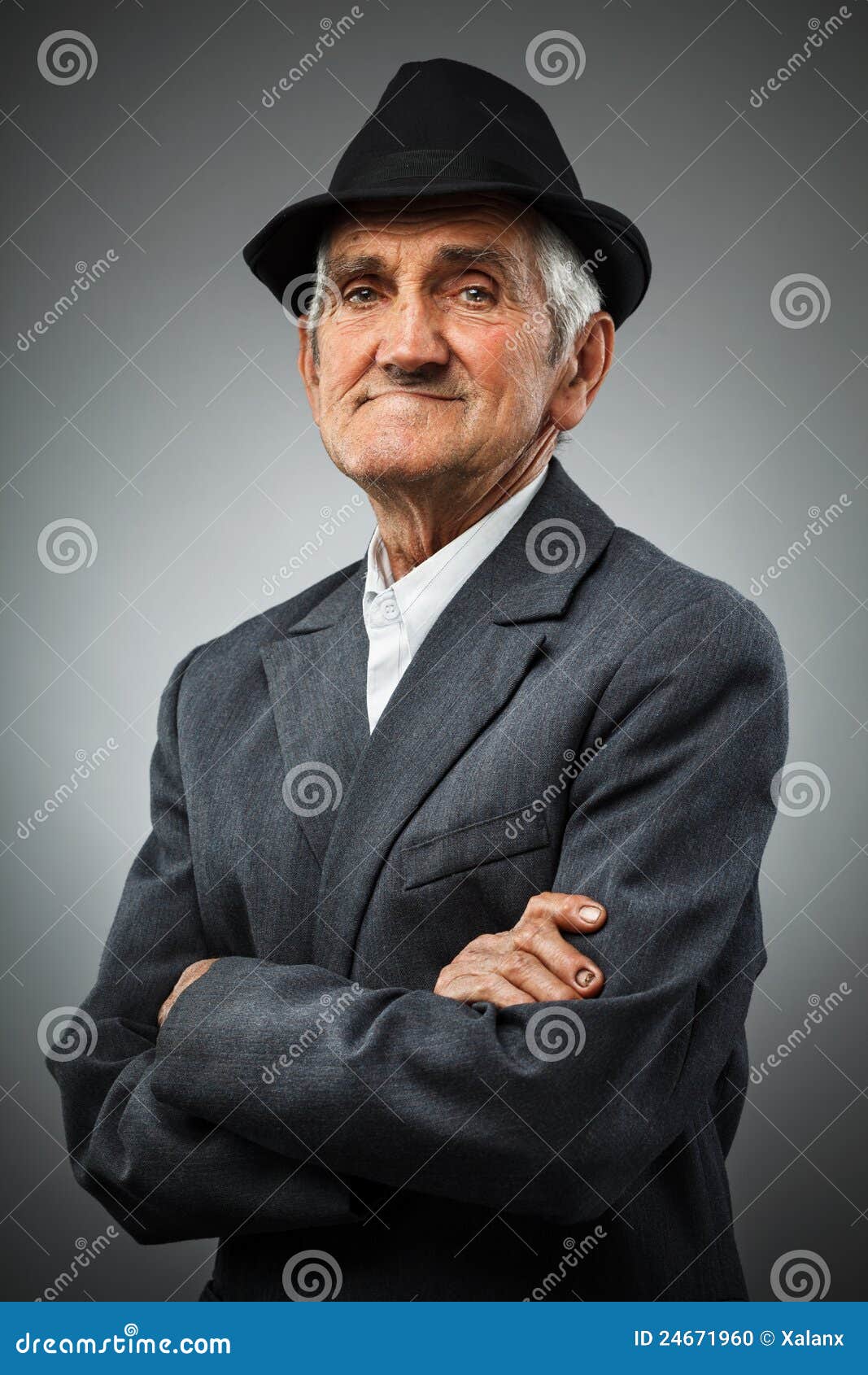 Smiling old man stock photo. Image of isolated, handsome - 24671960