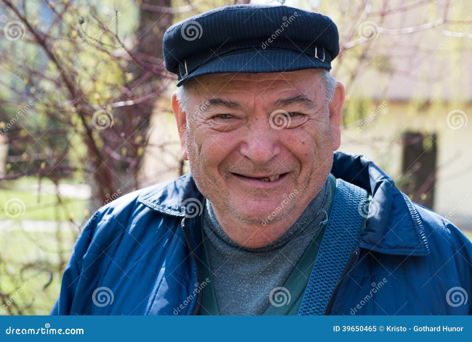 Smiling old man stock image. Image of elderly, balding - 39650465