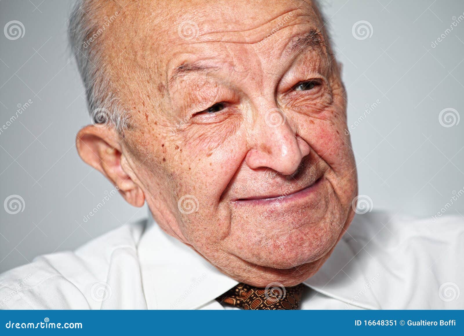 Smiling old man portrait stock image. Image of pensioner - 16648351