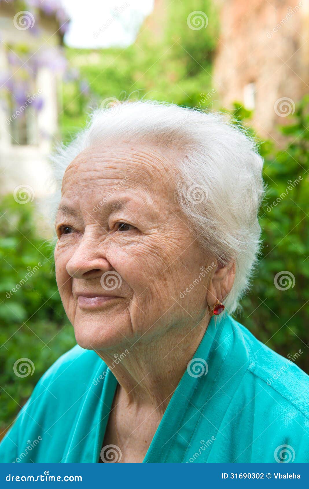 Smiling old woman stock photo. Image of white, people - 31690302