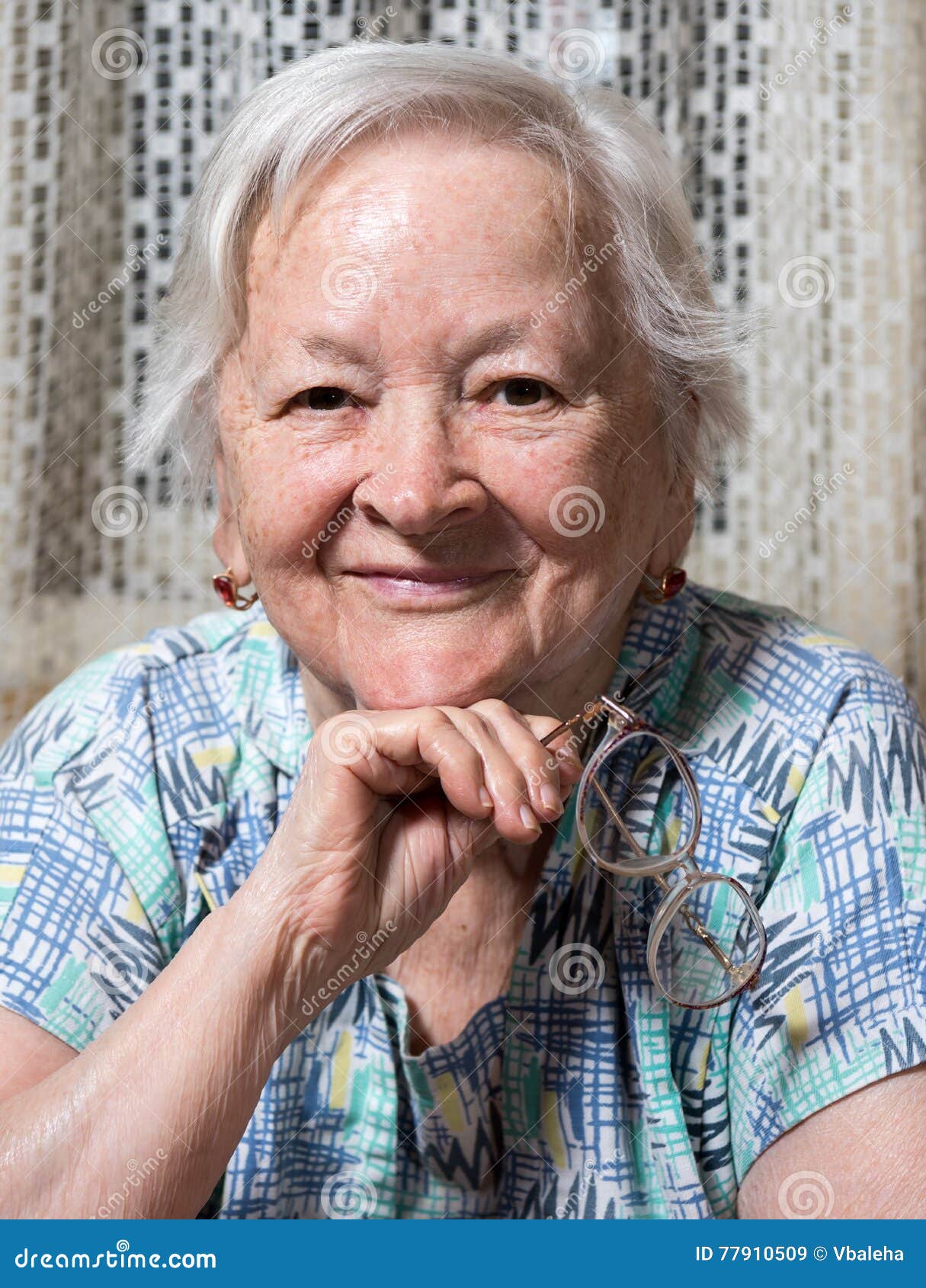 Smiling old woman stock image. Image of smile, white - 77910509