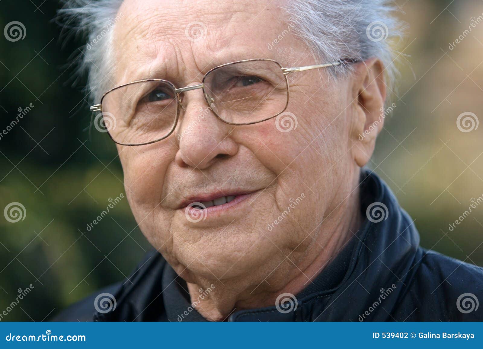 Smiling older man stock photo. Image of grandfather, hair - 539402