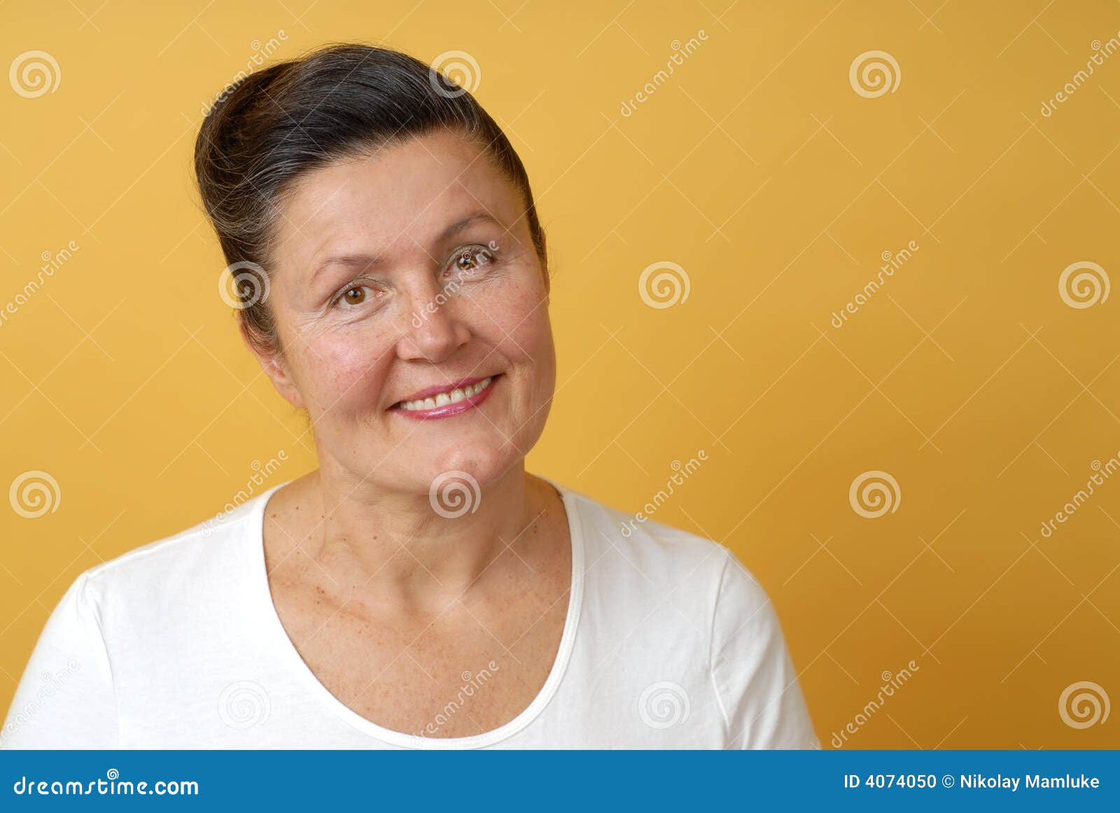 Smiling older woman stock photo. Image of older, classy - 4074050
