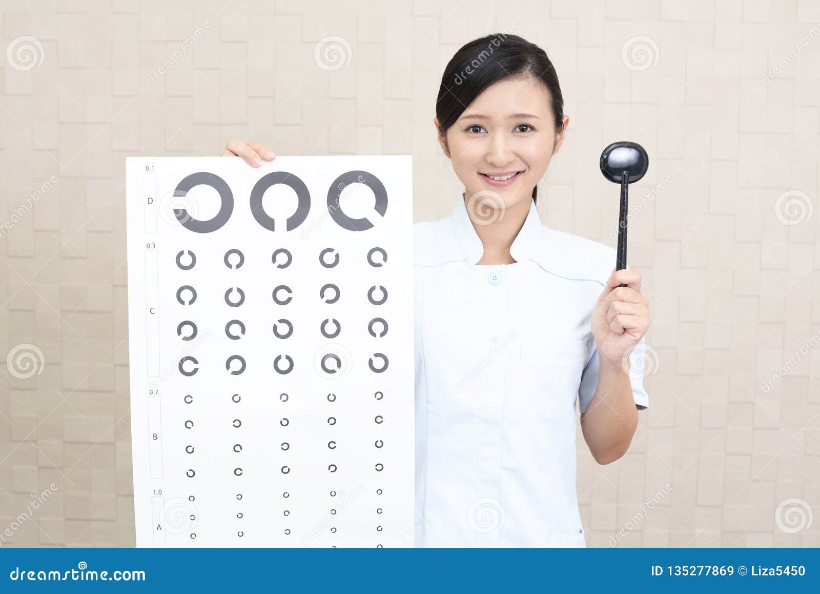 Smiling Ophthalmologist Doctor Stock Image - Image of care, hospital ...