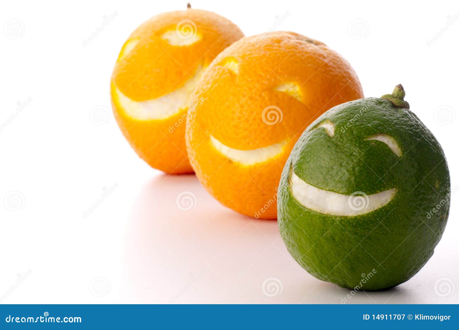 Smiling orange and lime stock image. Image of juice, funny - 14911707