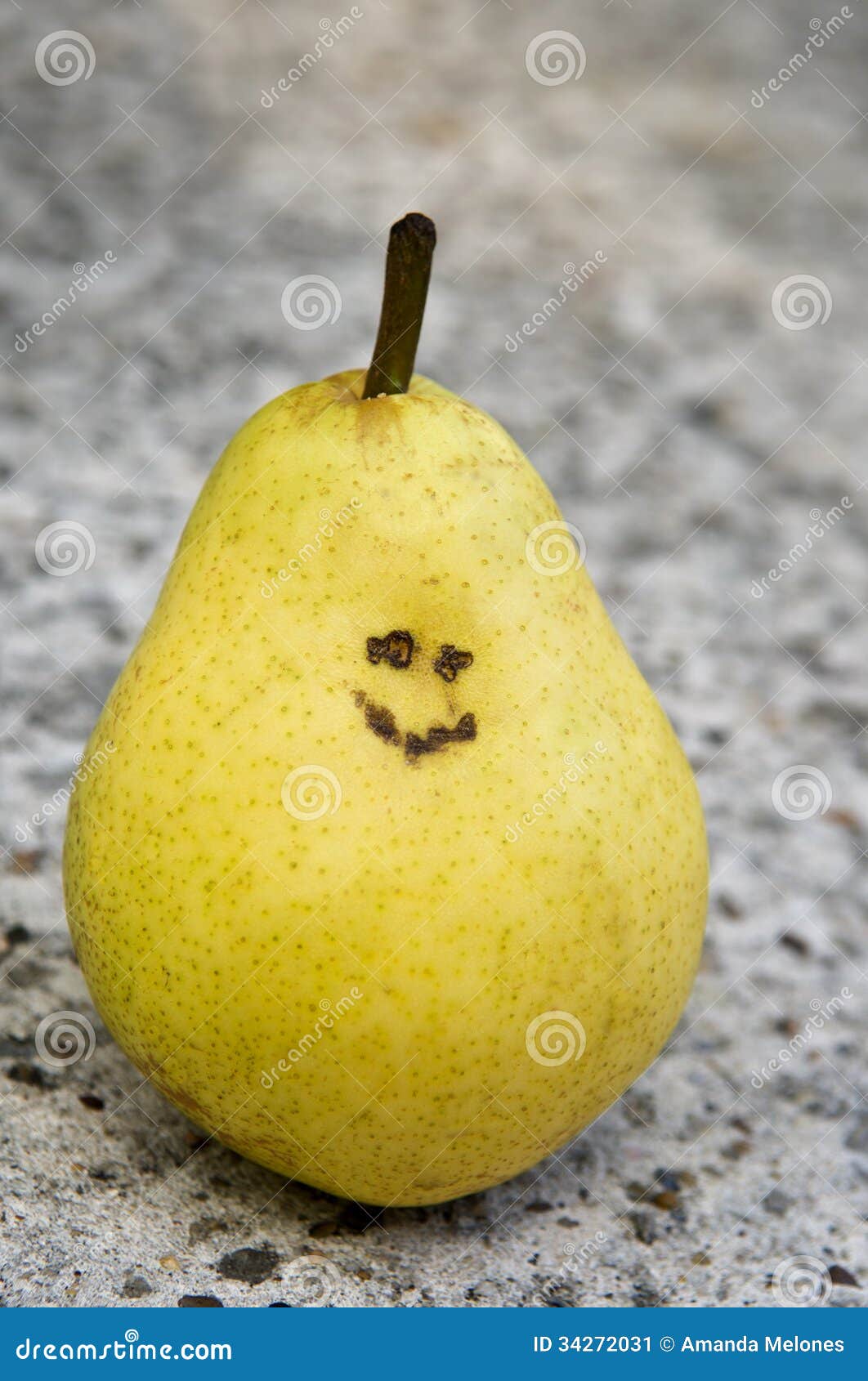 Smiling Pear stock image. Image of delicious, vertical - 34272031
